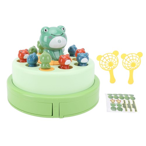 Frog Bounce And Catch Toy Electronic Music Rotating Popping Board Game ...