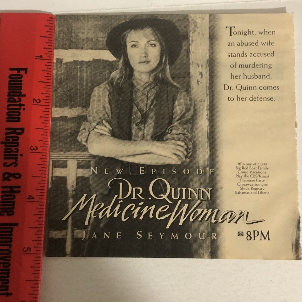 Dr Quinn Medicine Woman Tv Series Print Ad Vintage Jane Seymour Joe ...