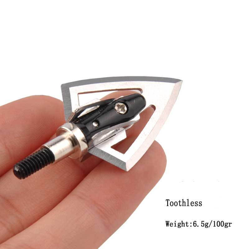 12pcs 100grain Arrowheads Broadheads Points Tips Arrow Practice ...