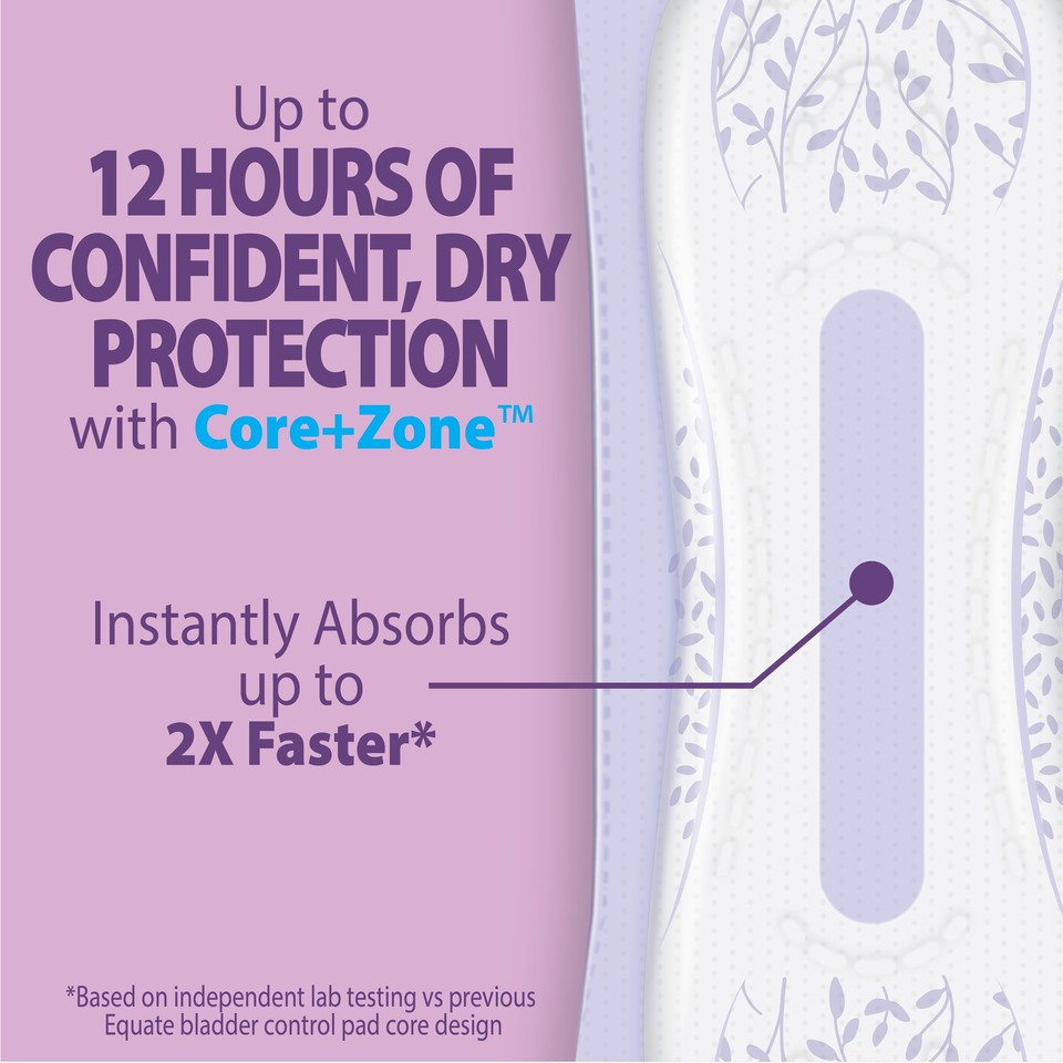Options Women's Incontinence Pads, Maximum Absorbency, Long Length (72 ...