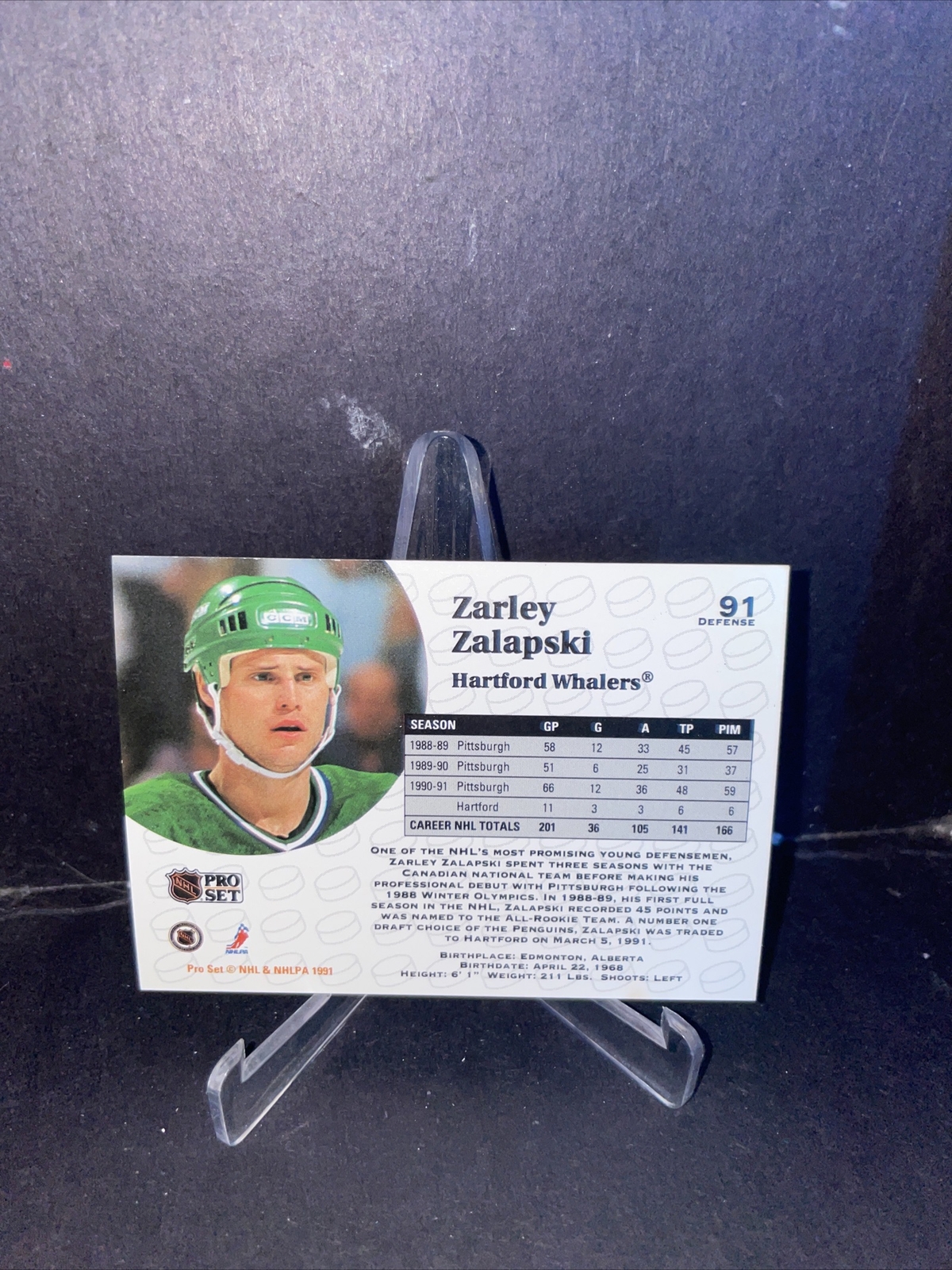 1991-92 Pro Set - #91 Zarley Zalapski for sale online | eBay