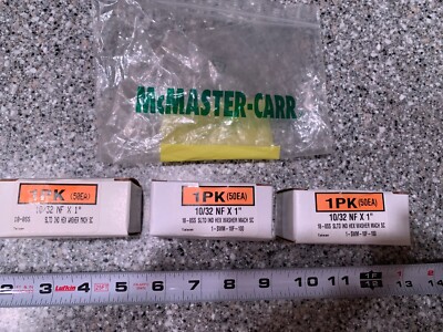 Lot Of 150 10-32 x NF 1" SS Sltd Ind Hex Washer Mach Sc 3 Boxes C11 | eBay