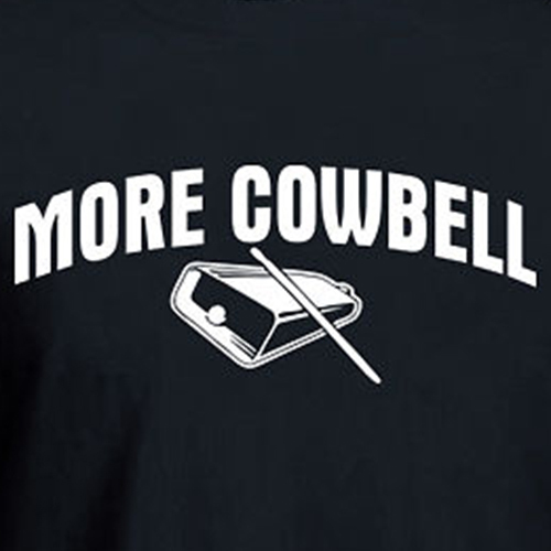 MORE COWBELL Funny SNL Retro TV 80's novelty comedy show Party college ...