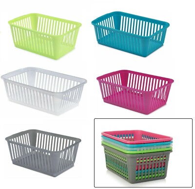 Handy Storage Basket Plastic Crate Pharmacy Fruit,Vegetables Tidy ...