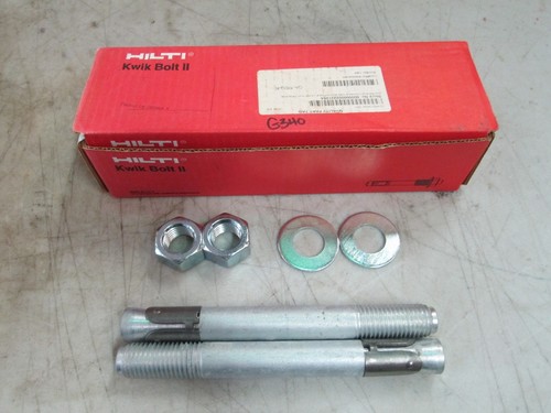 Hilti KB11 Kwik-Bolt Concrete Anchor QA-1/EQ-N 1"x9" Long Lot of 2 (NIB ...