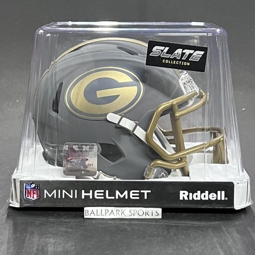 Green Bay Packers Slate Collection Mini Helmet Riddell NFL Speed Brand ...