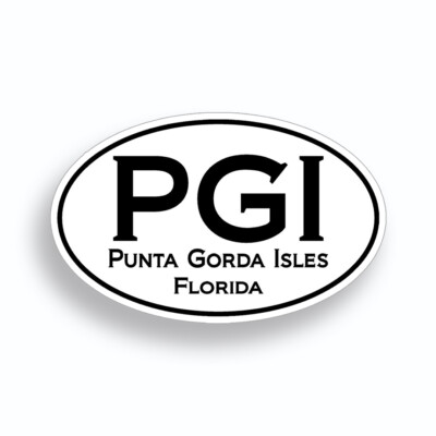 Punta Gorda Isles Florida Sticker PGI Cup Laptop Car Vehicle Window ...