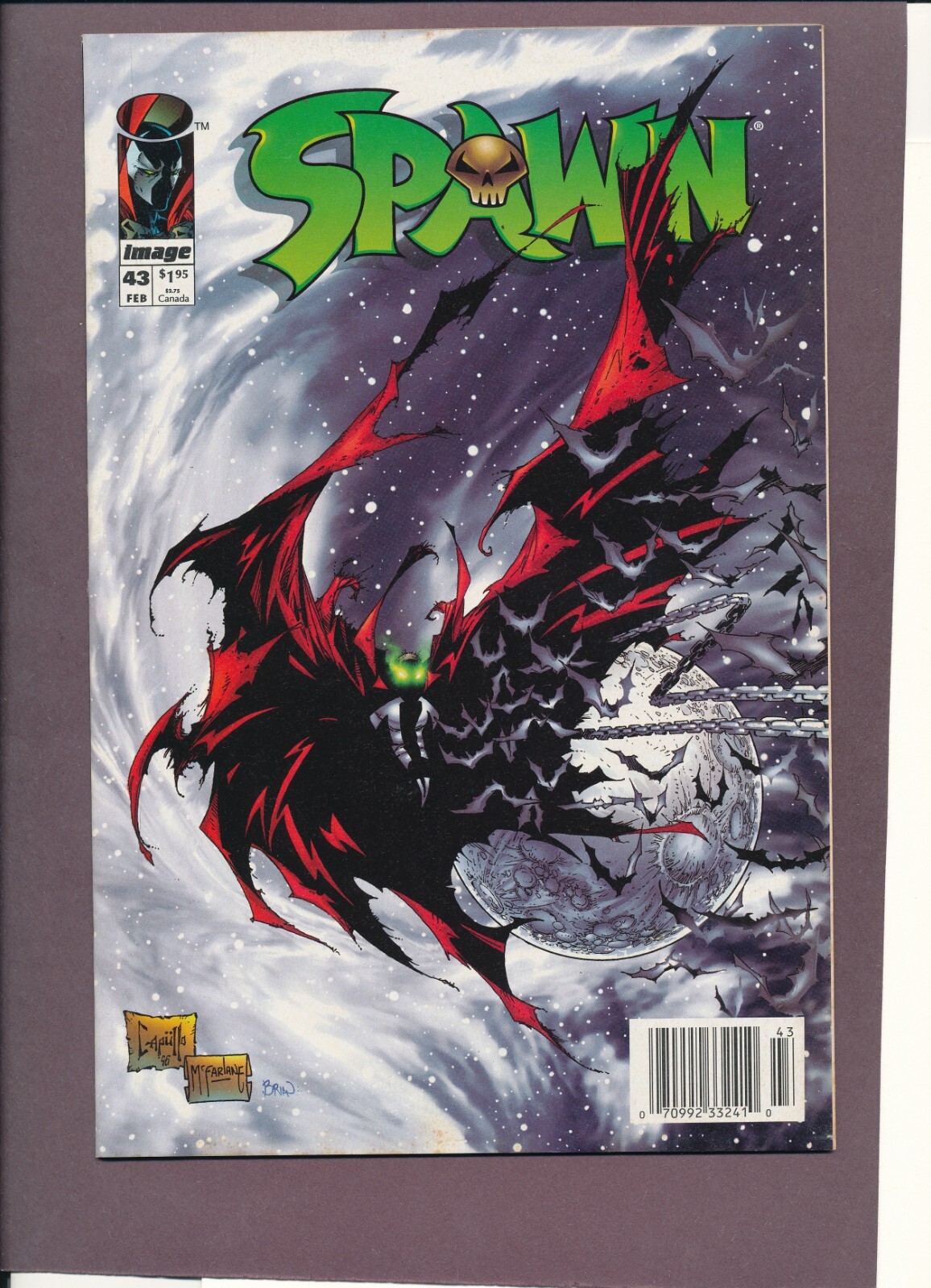 Spawn 43 Newsstand Variant 3 Copies Foxing on front cover See Pics | eBay