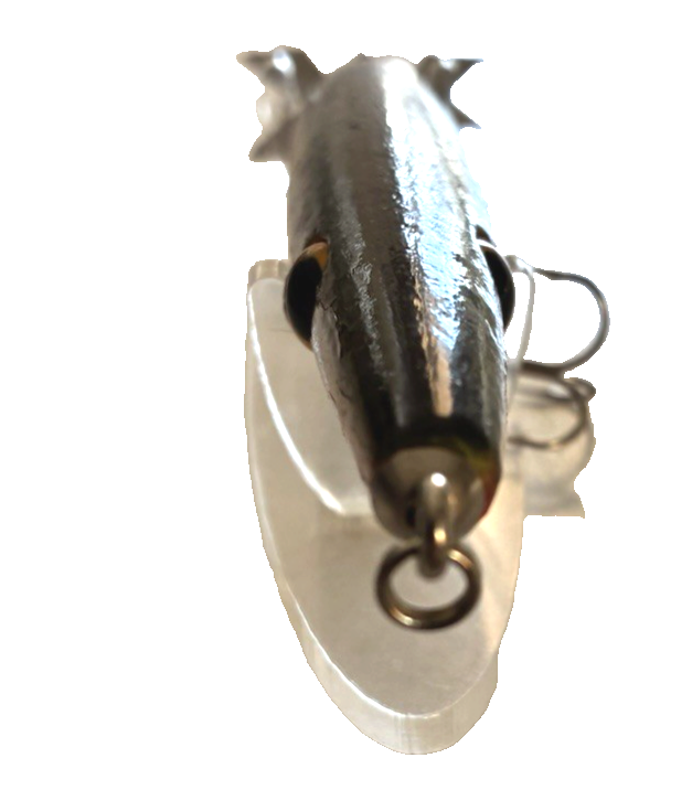 VINTAGE WOOD LURE SMITHWICK DEVILS HORSE GLASS EYES DOUBLE REAR PROP ...