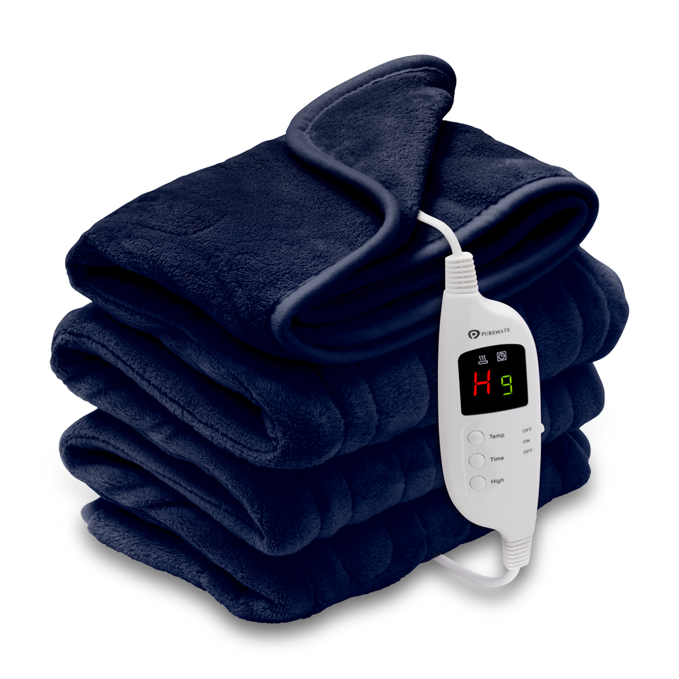 CozyMate Heated Throw - Luxurious Electric Blanket - Extra Large Heated ...