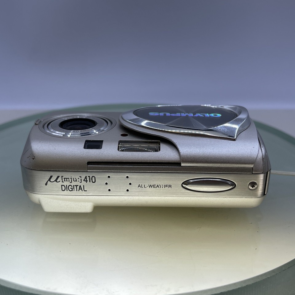 Olympus Mju 410 4.0MP Compact Digital Camera Silver Tested+Battery ...