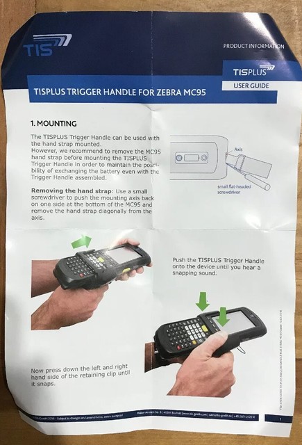 Motorola Symbol Zebra MC95 Mobile Computer Barcode Scanner Trigger ...