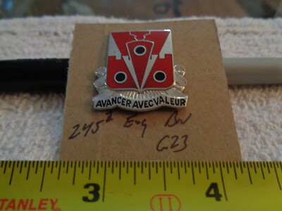 245th Engineer Battalion G23 Unit Crest, DI, DUI (DRAW#Z10) | eBay