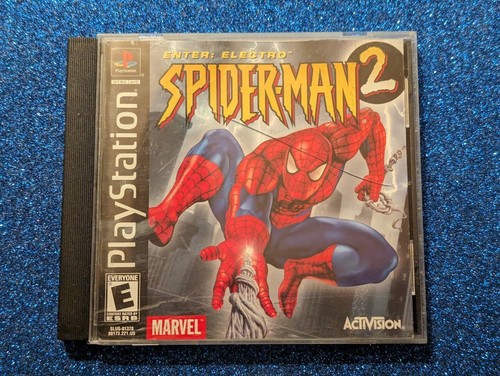 Spider Man 2 Enter Electro Sony PlayStation PS1 2 ps2 Works / Tested ...
