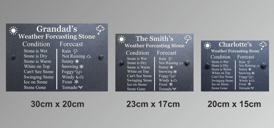 Funny Weather Forecasting Stone Natural Slate Plaque Ideal Gift Sign 3 ...