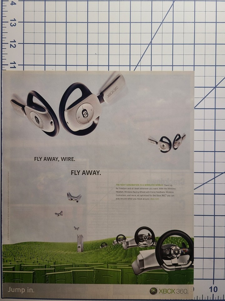 XBox 360 Live Wireless Peripherals Microsoft Corp Magazine Print Ad ...