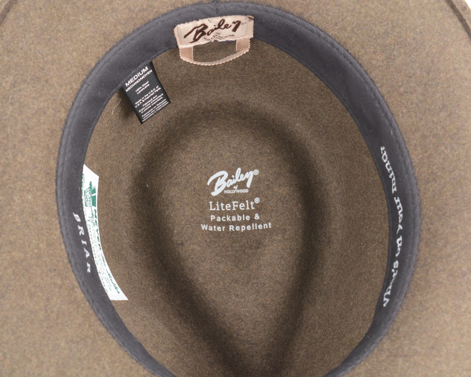 Vintage Mens Size Medium Briar Poet Brown Wool Fedora Hat by Bailey of ...