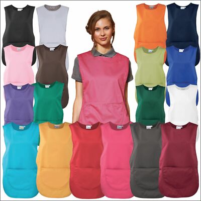 Premier Pocket Tabard Ladies Workwear Apron Kitchen Bar Cleaning ...