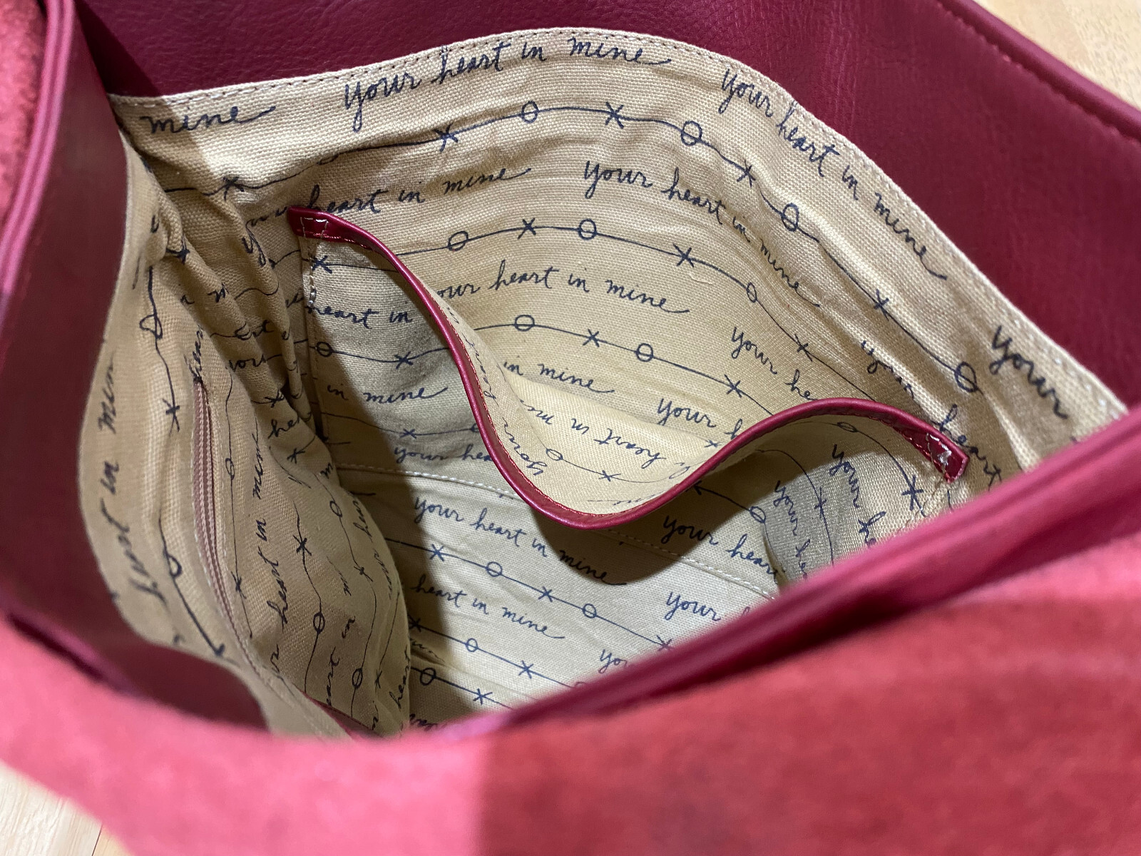 LISA LEONARD Deep Ruby Red Leather Cross-body Handba… - Gem