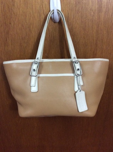 vintage coach small beige - Gem