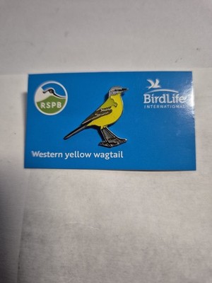 Rspb International Birdlife pin badge Western Yellow Wagtail | eBay UK