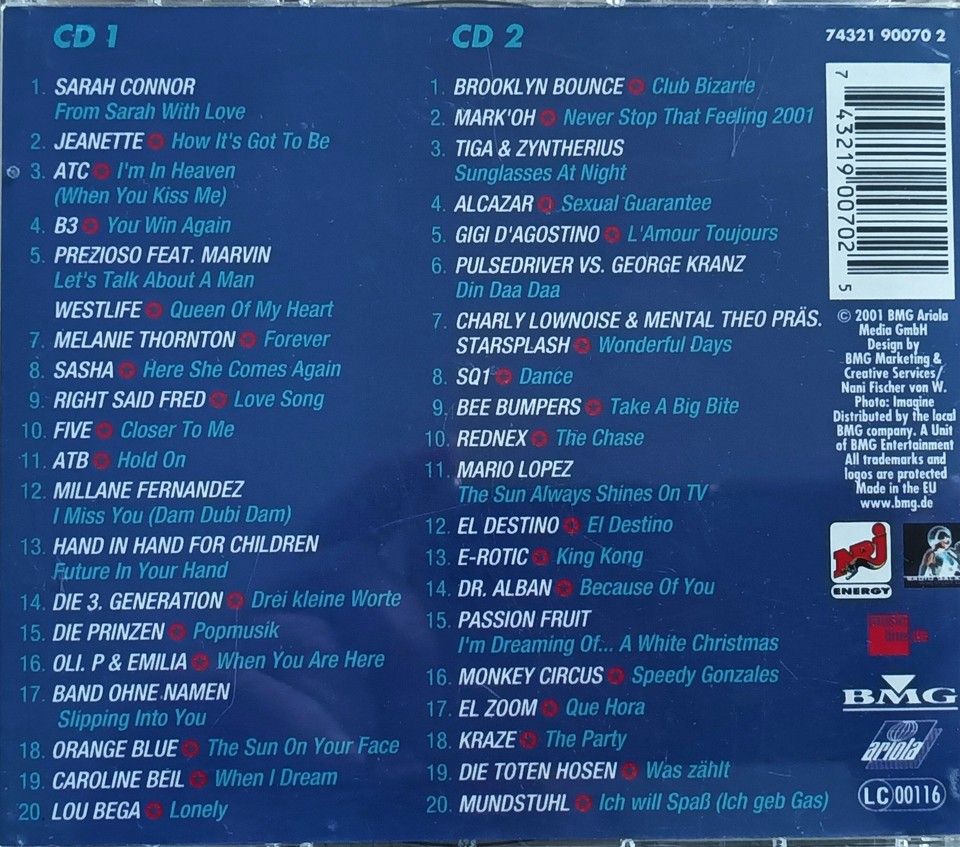 Booom 2002 - 40 Hits - Sarah Connor, Lou Bega, Gigi D'Agostini ...