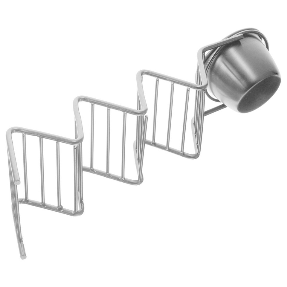 Taco Holder Stand: Stainless Steel Hard Soft Shell Rack - 3 Slot ...