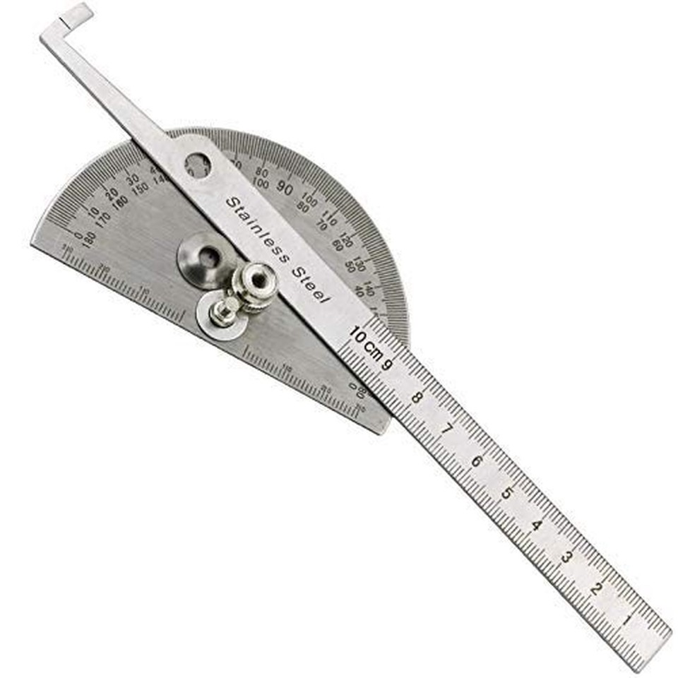 Woodworking 180 Degree Adjustable Protractor Angle Finder Craftsman ...