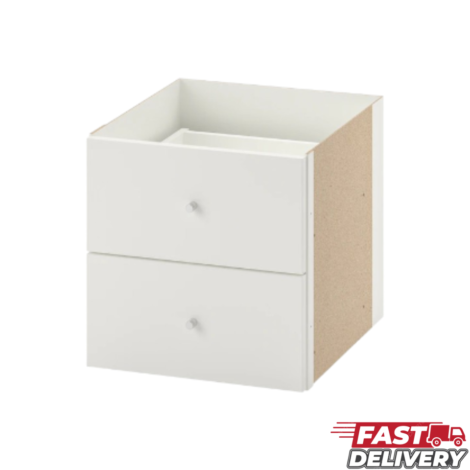 IKEA Kallax 2-Drawer Insert Compatible Storage Organizer for Cube Shelf ...