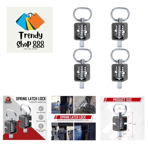 Weld-On Spring Latch Assembly, Trailer Gate Latch, Pack of 4 Universal ...