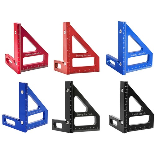 3D Multi-Angle Ruler Utility Scribing Gauge DIY Aluminum Alloy for ...