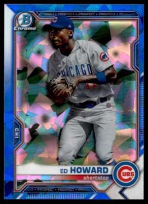 2021 Bowman Chrome Sapphire Ed Howard A96 Chicago Cubs #BCP-12 | eBay