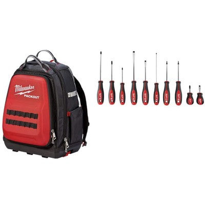 Milwaukee PACKOUT Tool Backpack W/ Magnetic Tip Screwdrivers Nylon (11 ...