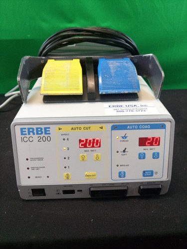 Erbe ICC 200 E UL w/ Foot Pedal 20189-027 & Power Cord | eBay