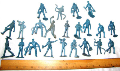 Tim-Mee Toys 22 3 inch Air Force aqaublue toy soldiers 1950s PT | eBay