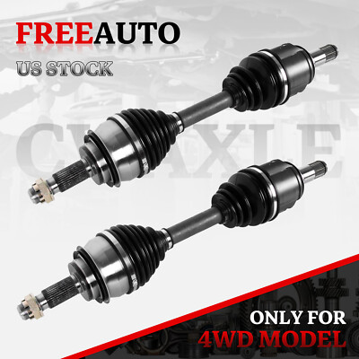 Front CV Axle Shafts For Toyota 4Runner Tacoma FJ Cruiser Lexus 4WD ...