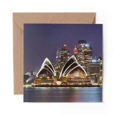 1 x Blank Greeting Card Sydney Harbour Opera House Australia #52217 ...