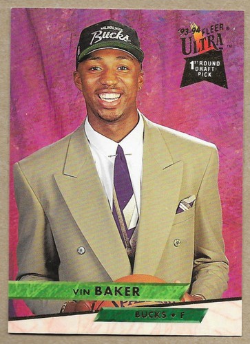 1993-94 Fleer Ultra VIN BAKER #106 Rookie RC Draft Pick | eBay
