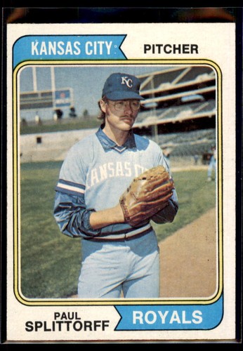 1974 Topps Paul Splittorff #225 Kansas City Royals | eBay