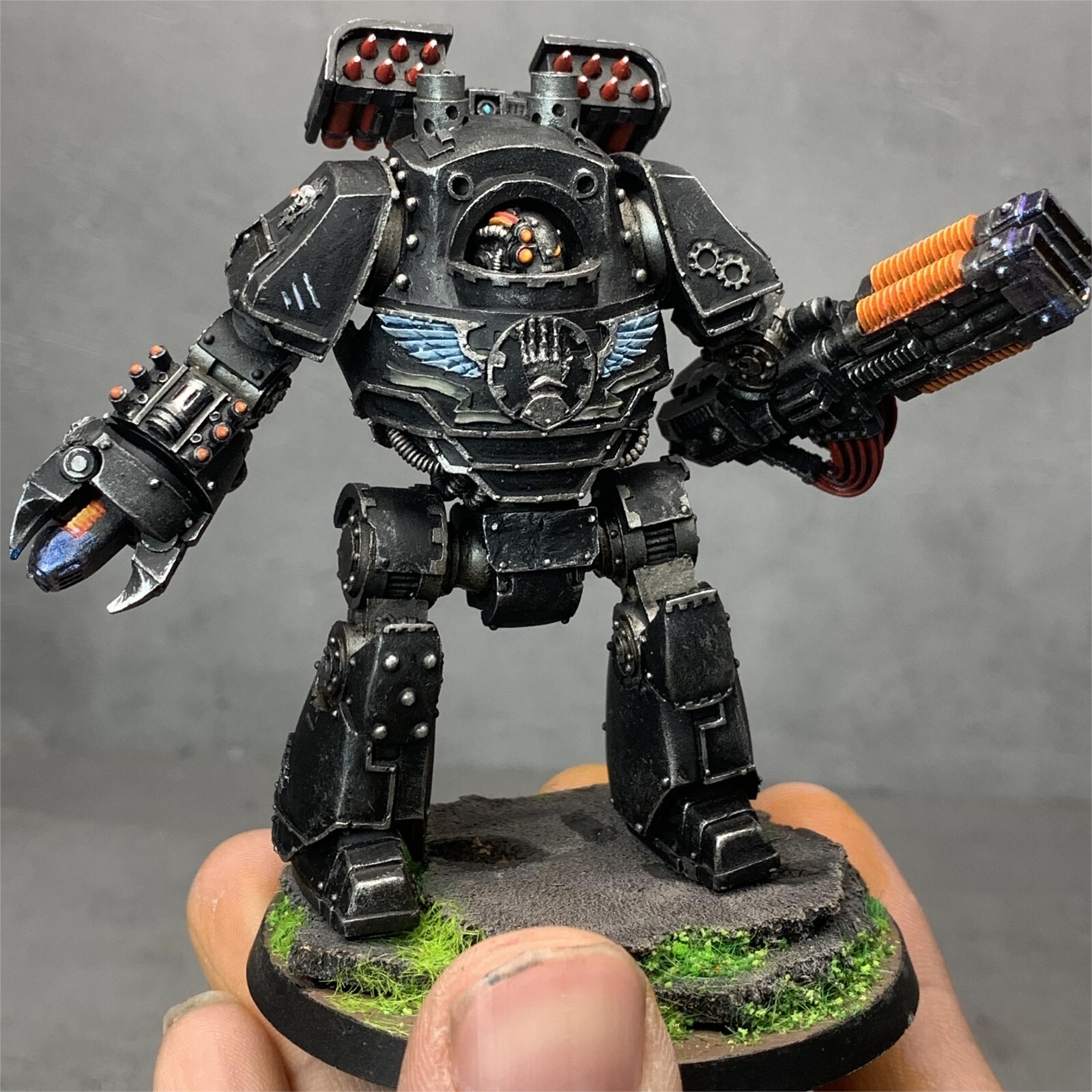 Warhammer 40K Iron Hands Contemptor Dreadnought Upgrade Set Iron Hands ...