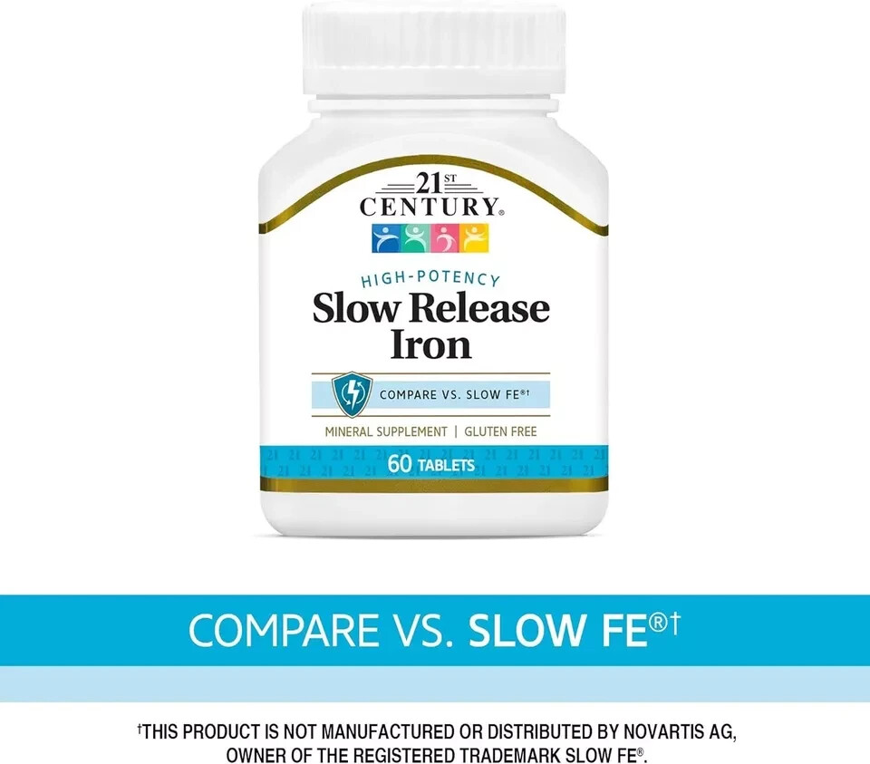21st Century Slow Release Iron Tablets, 60 Count | eBay