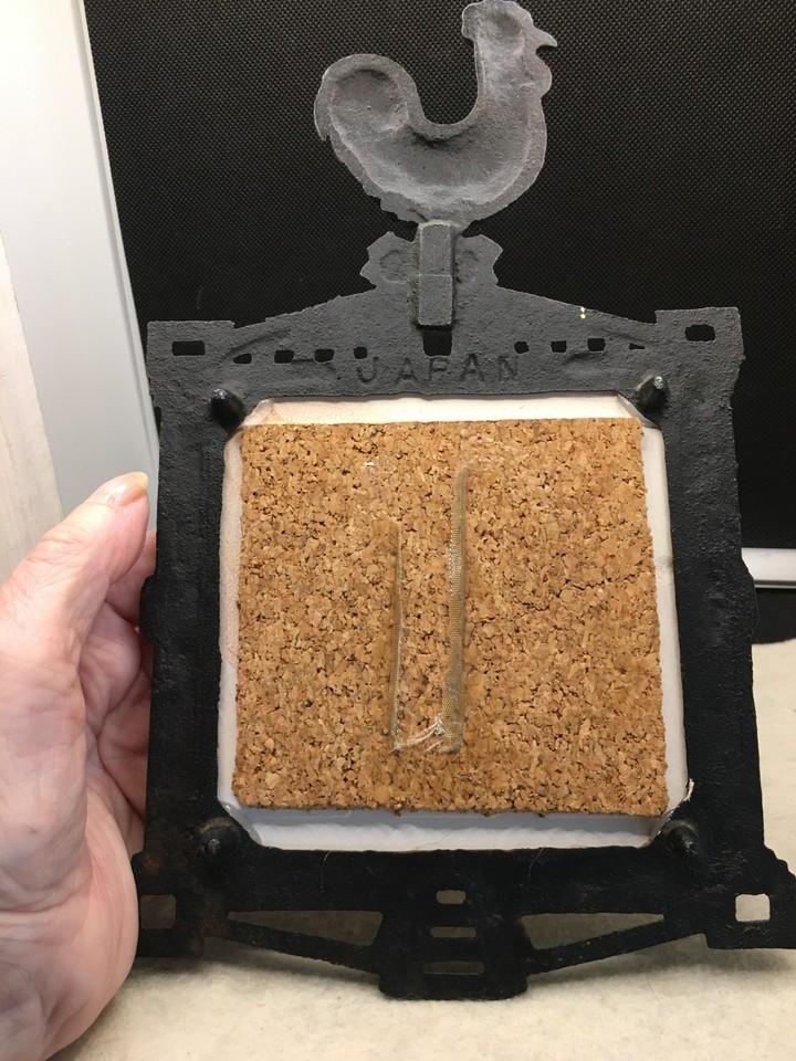 3 VTG FOOTED TRIVETS-BRASS-CERAMIC -WOOD-JAPAN- INDIA | eBay UK