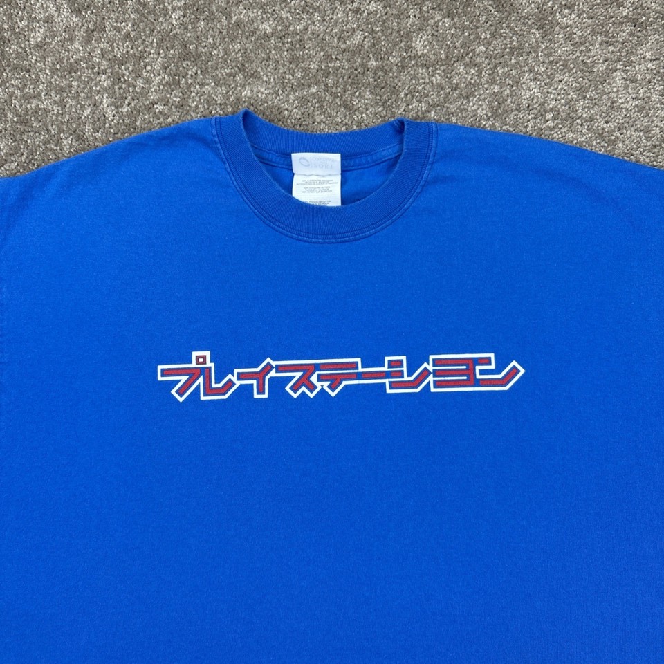 Vintage Y2K PlayStation Japanese Gaming PS3 T Shirt XL | eBay