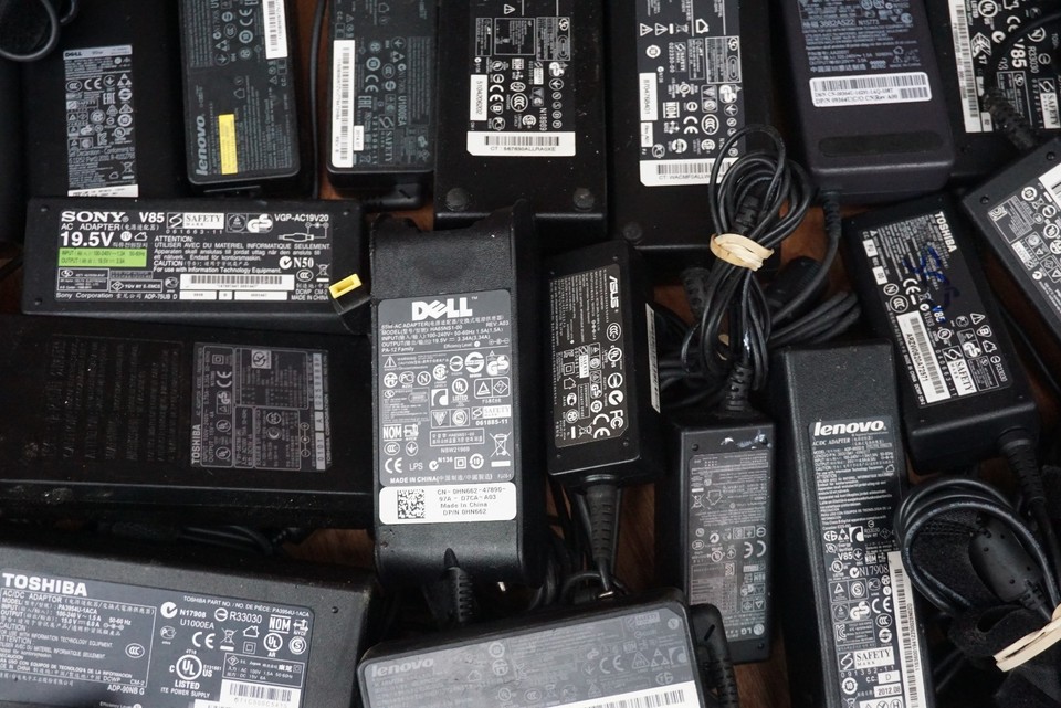 Laptop Power Supply Charger Adapter Bundle Job Lot Dell HP Lenovo Asus ...