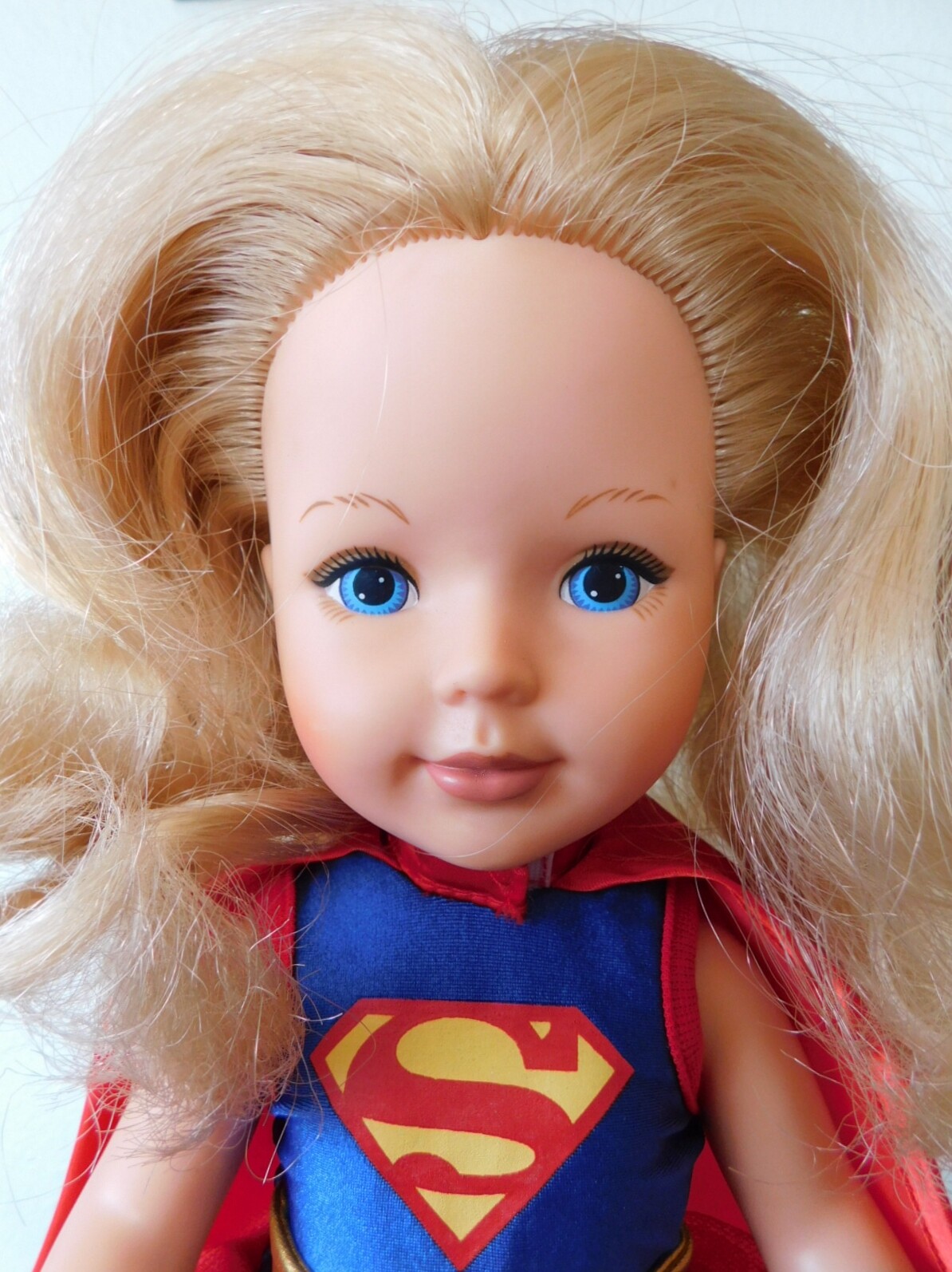 1984 KIMBERLY DOLL 17" dressed as SuperGirl ...a really unique outift ...