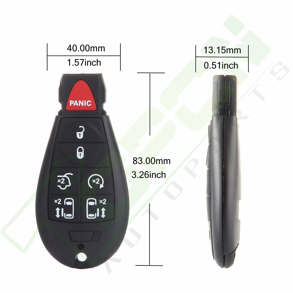 2 For Chrysler Town & Country Keyless Entry Remote Control Car Key Fob ...