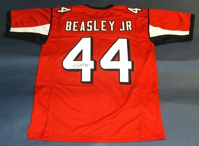 VIC BEASLEY JR AUTOGRAPHED ATLANTA FALCONS JERSEY JSA XFL | eBay