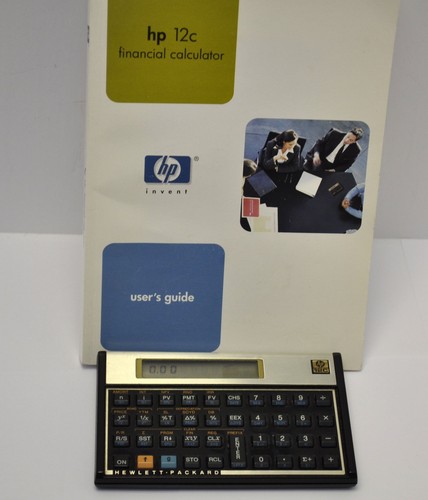 HP 12C Financial Calculator with Book Manual | eBay