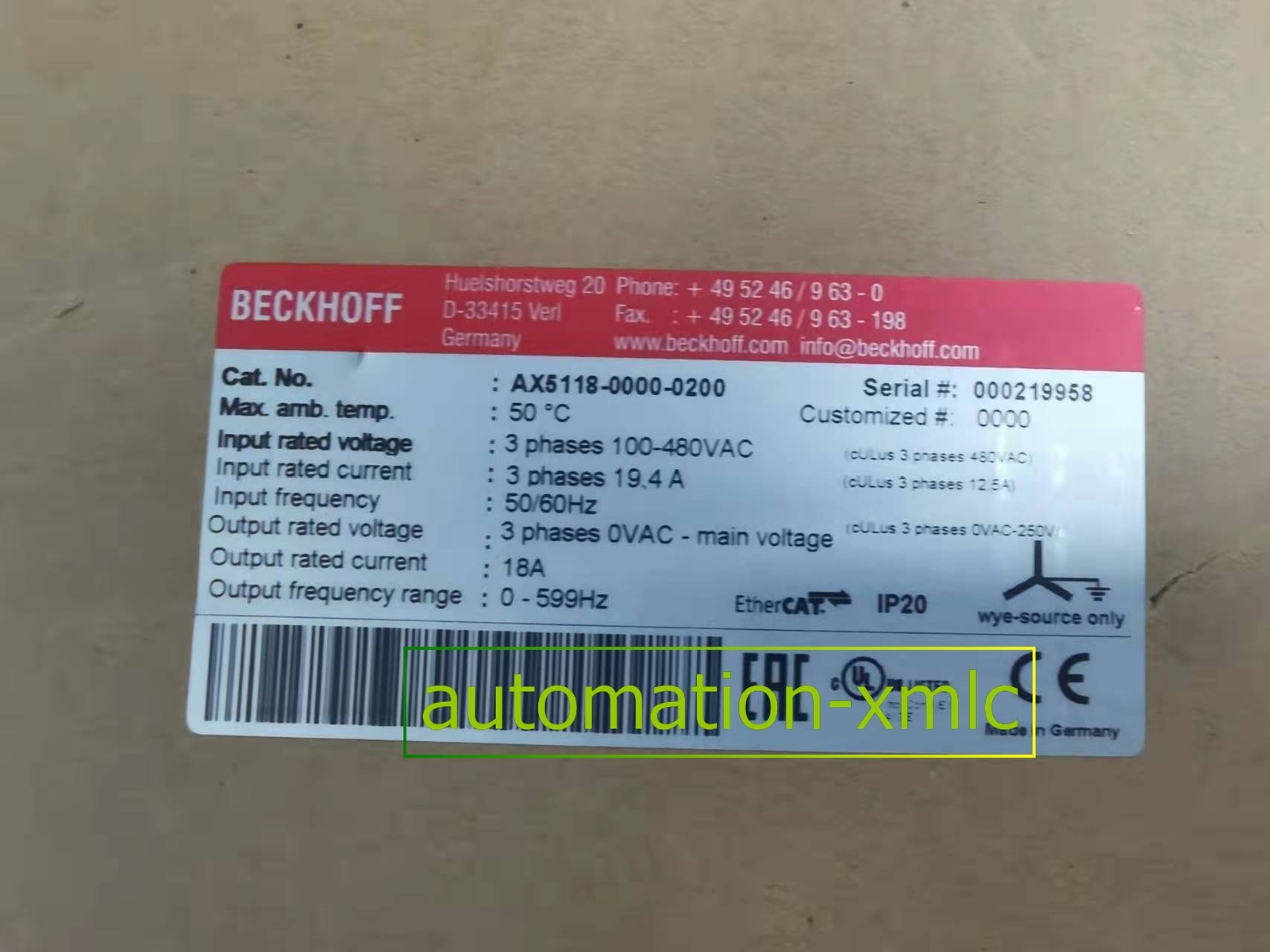 1PCS Brand new AX5118-0000-0200 Beckhoff Servo drive | eBay