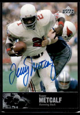 Terry Metcalf 1997 Upper Deck Legends Autographs #AL141 Auto Cardinals ...